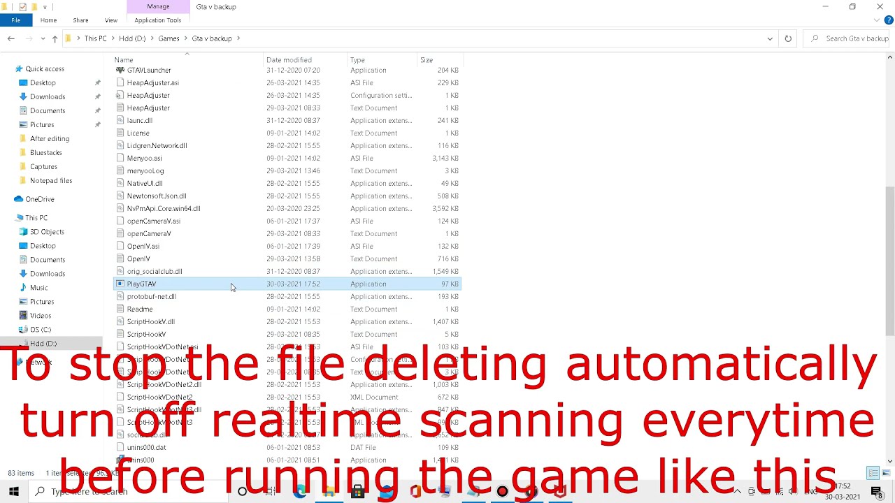 How to get file and fix- Play GTA V.exe deleting automatically|| Why ...