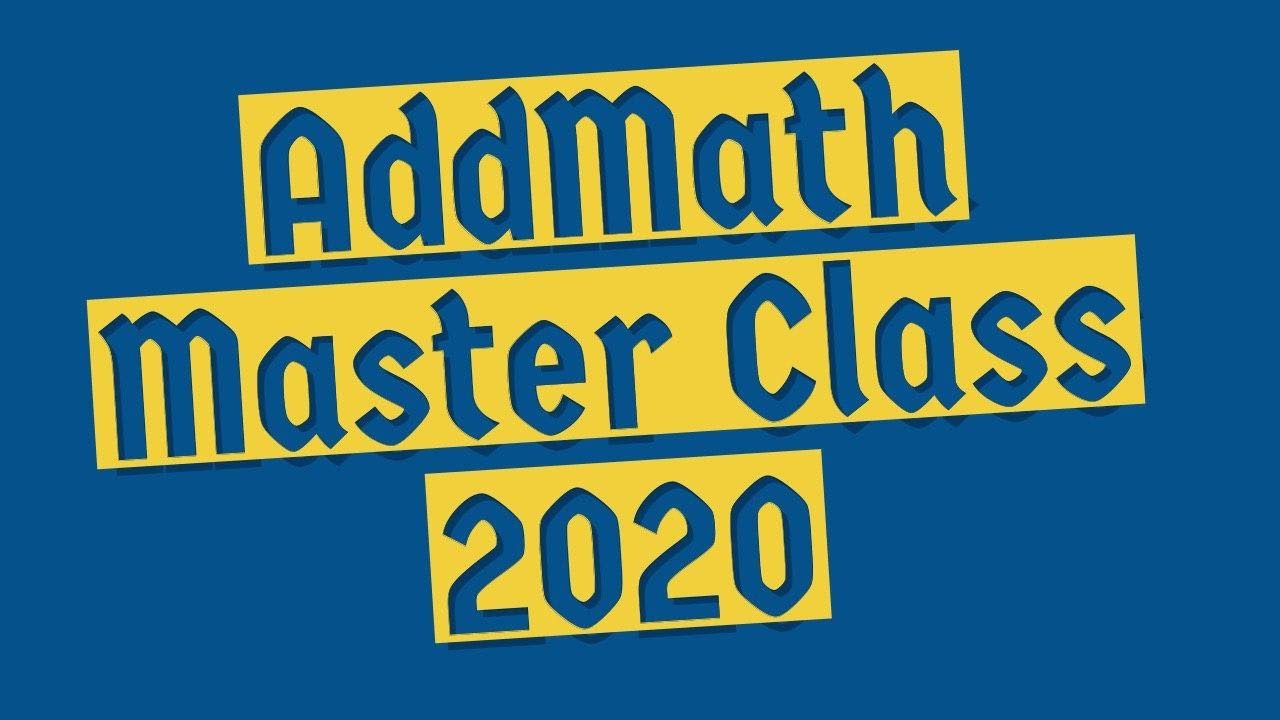 Sign up my Add Math Master Class 2020 (Membership) - YouTube