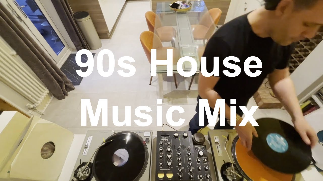 Funky 90s House Music Mix - 100% vinyl DJ set - YouTube