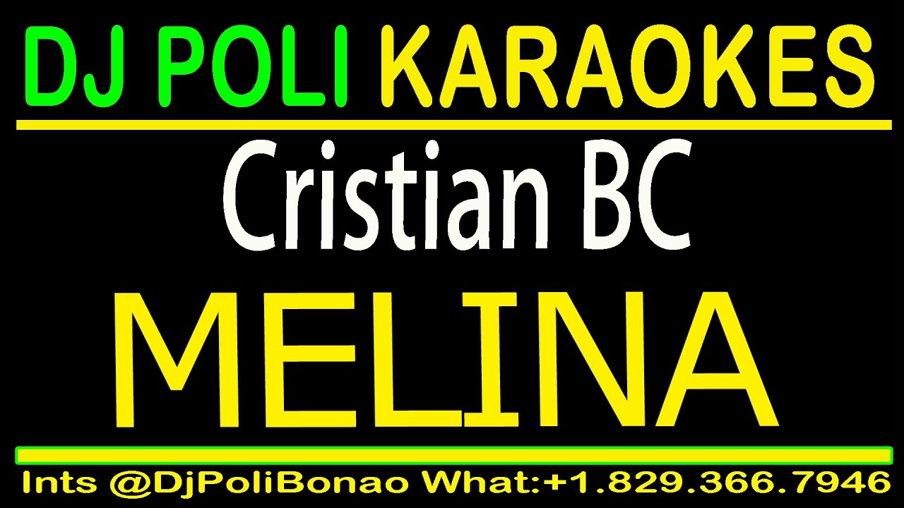 Melina SALSA KARAOKE Cristian BC (Camilo Sesto) - YouTube