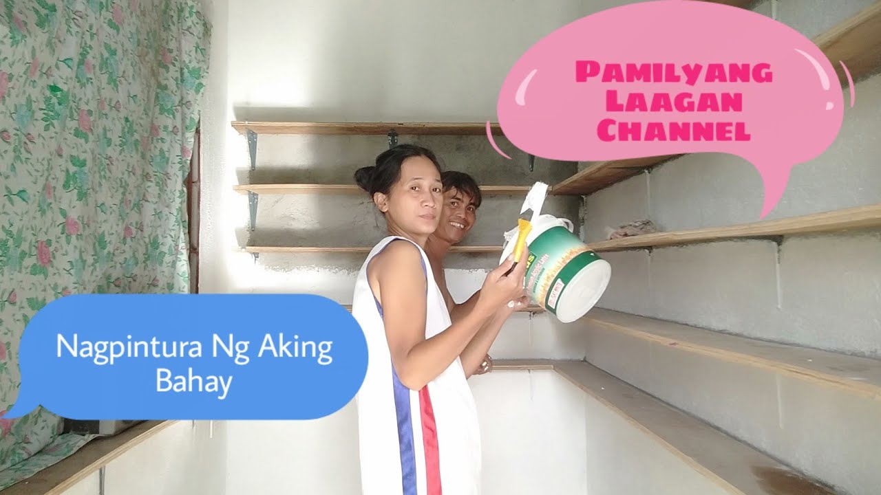 Nagpintura sa Aming Bahay |√ - YouTube