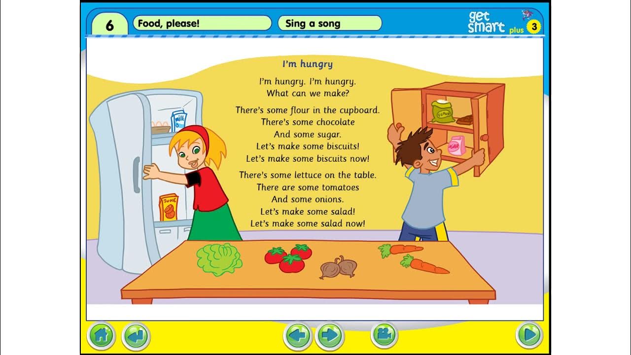 Get Smart Plus 3 Year 3 Module 6 Food please Sing a song - YouTube