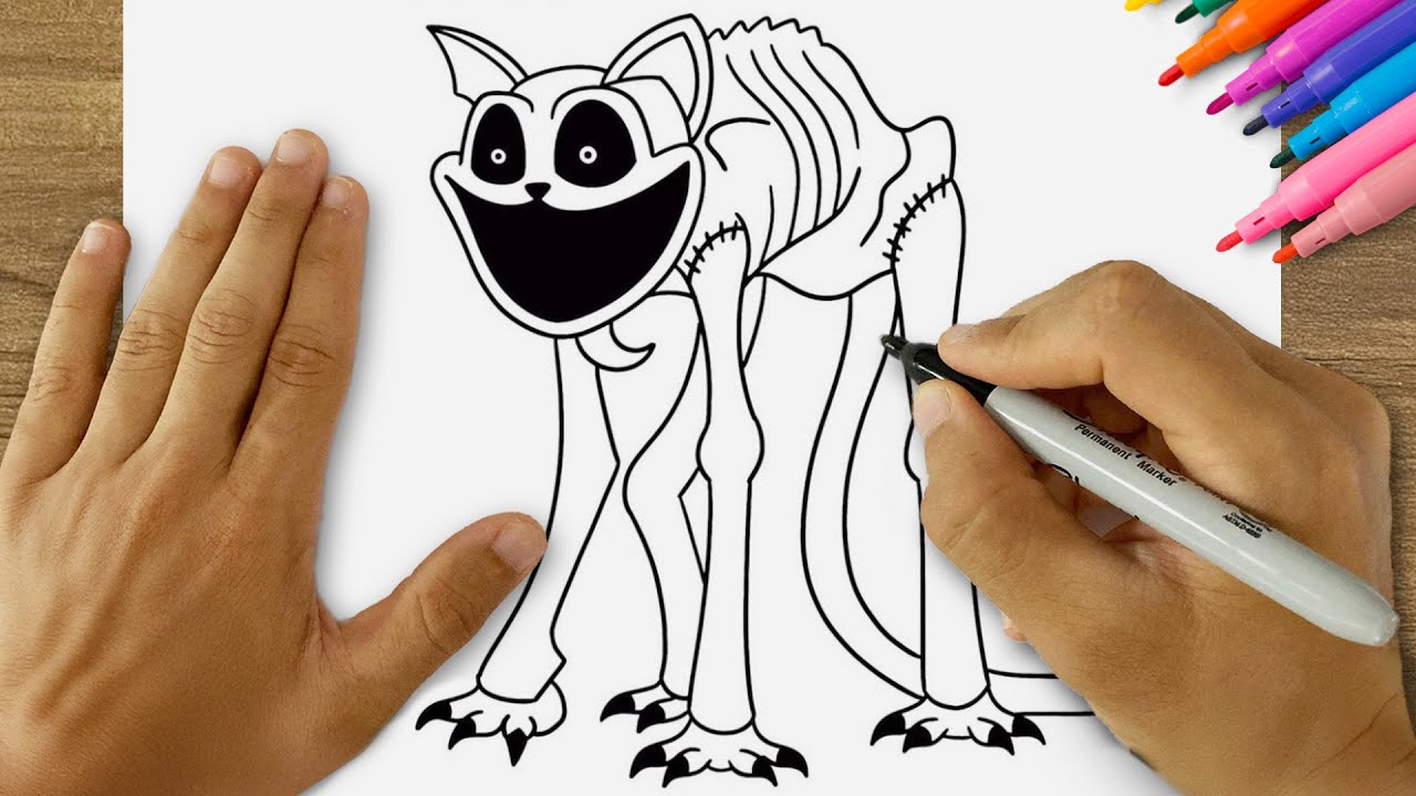 How to Draw Catnap from Poppy Playtime Easy | Step by Step Catnap ...