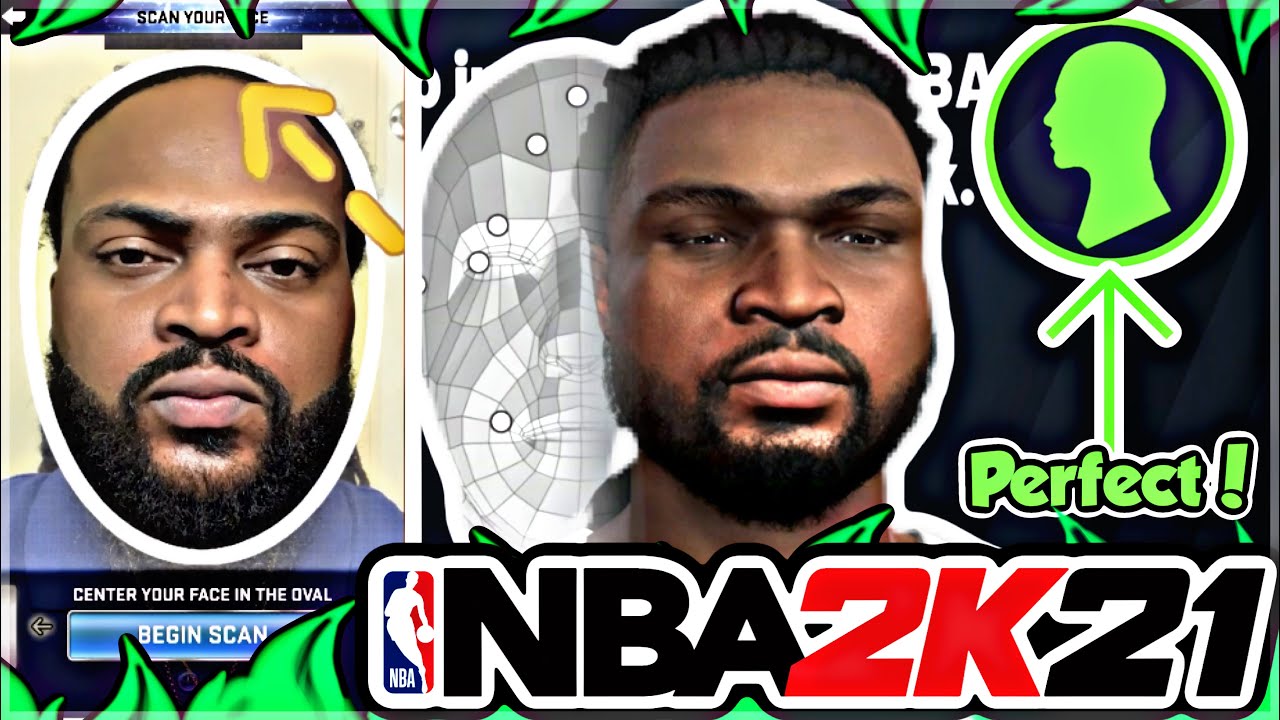 How to Get Realistic Face Scan on NBA 2K21! - YouTube