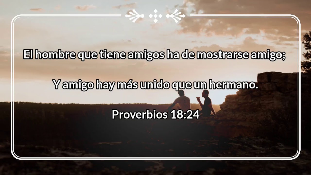 Versículo del día | Proverbios 18:24 - YouTube