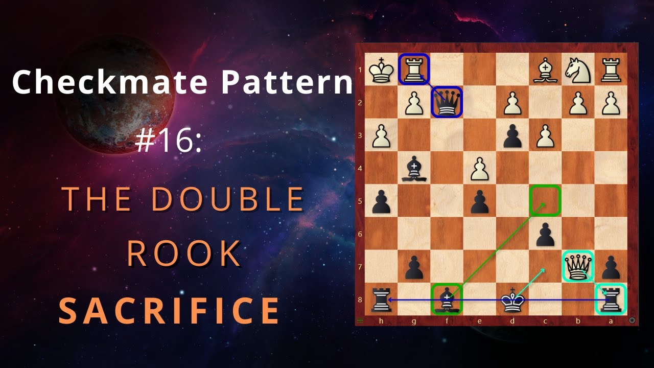 Typical Checkmate Patterns #16 : The Double Rook Sacrifice (Beginner ...