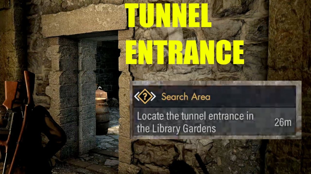 Where to "locate the tunnel entrance in liberty gardens" Sniper Elite ...