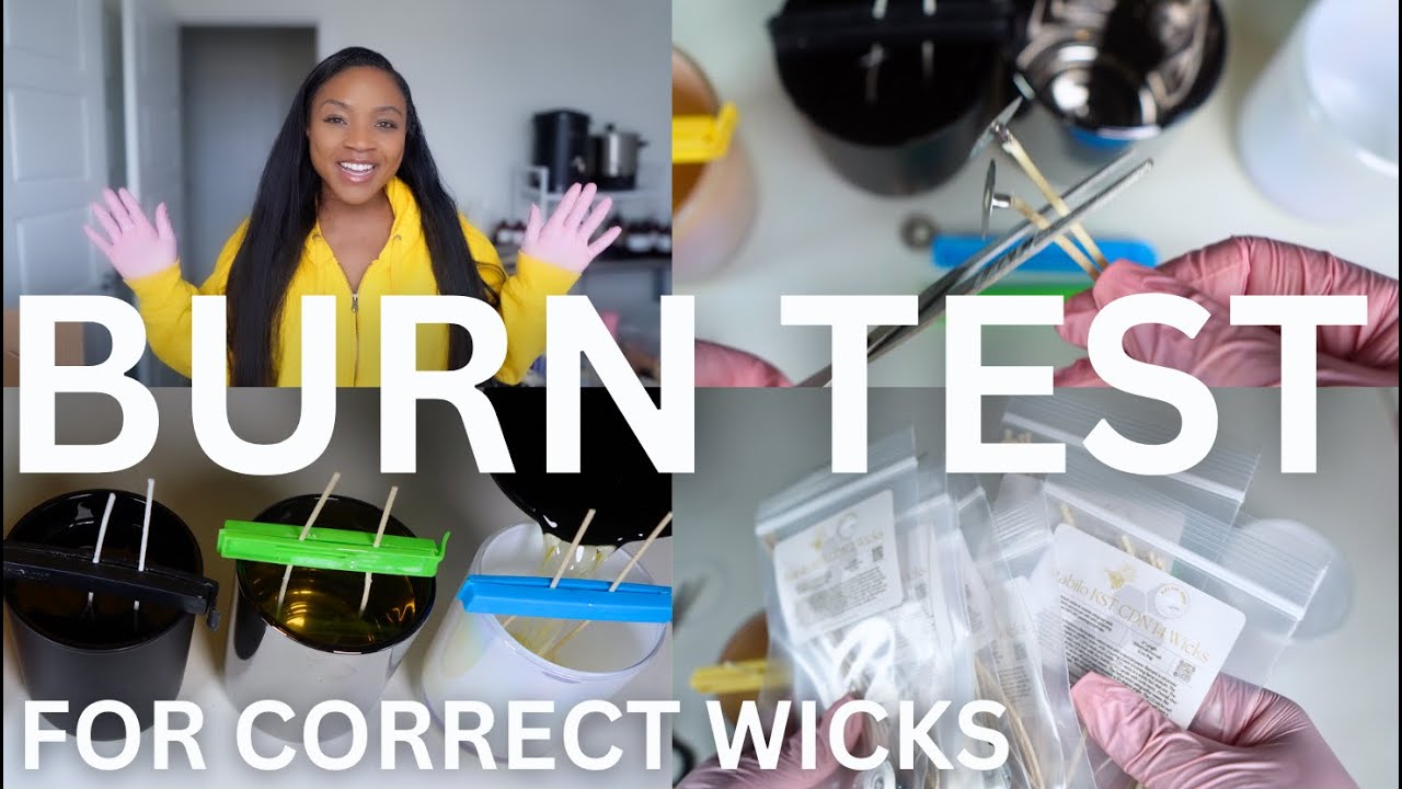 HOW TO BURN TEST FOR THE CORRECT WICKS EASY HACK STEP BY STEP - YouTube