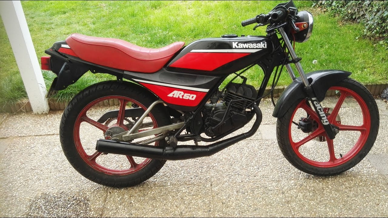 Driving around on my Kawasaki AR50 - YouTube