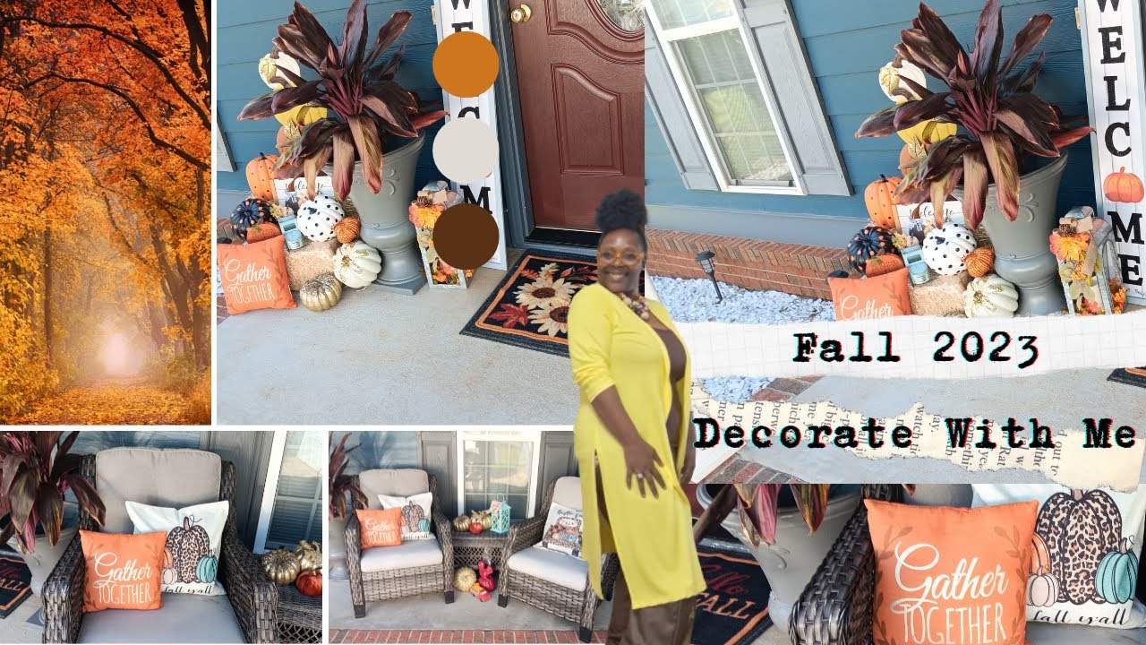 Fall 2023 Decorate With Me Outdoors Space| Small Fall Outdoor Space ...