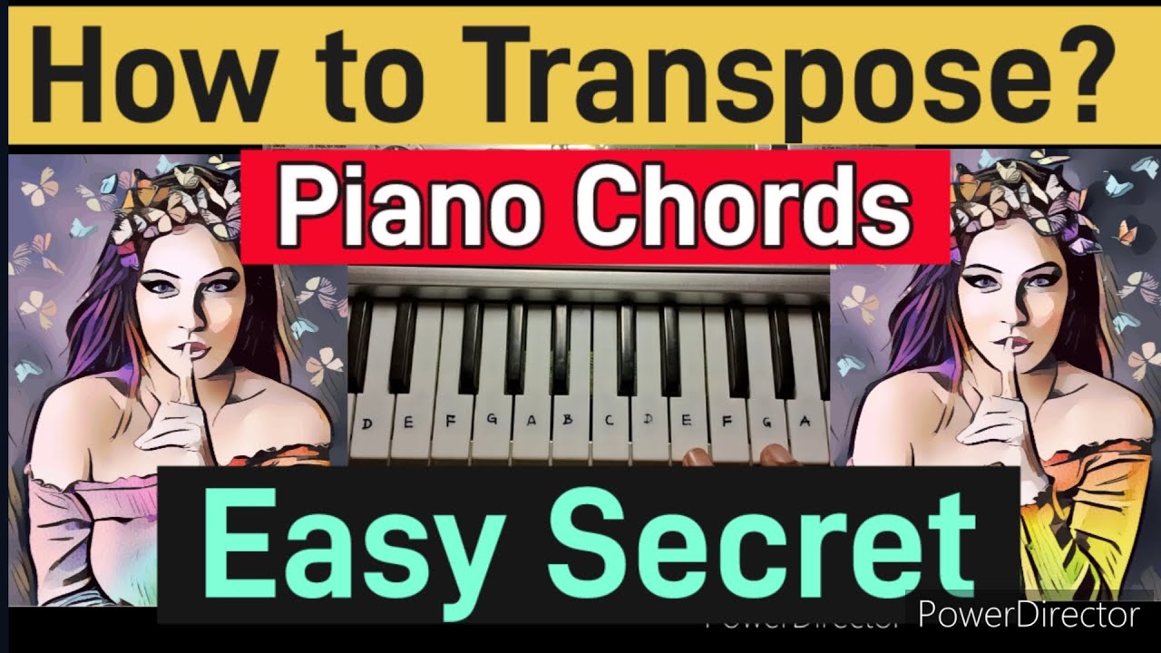 How to Transpose Piano Chords #pianochords #piano - YouTube