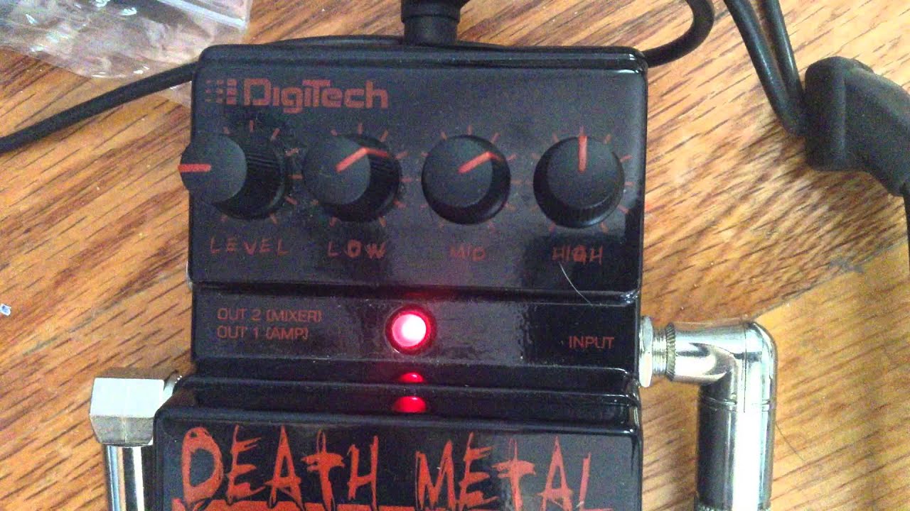 Digitech deathmetal pedal demo - YouTube