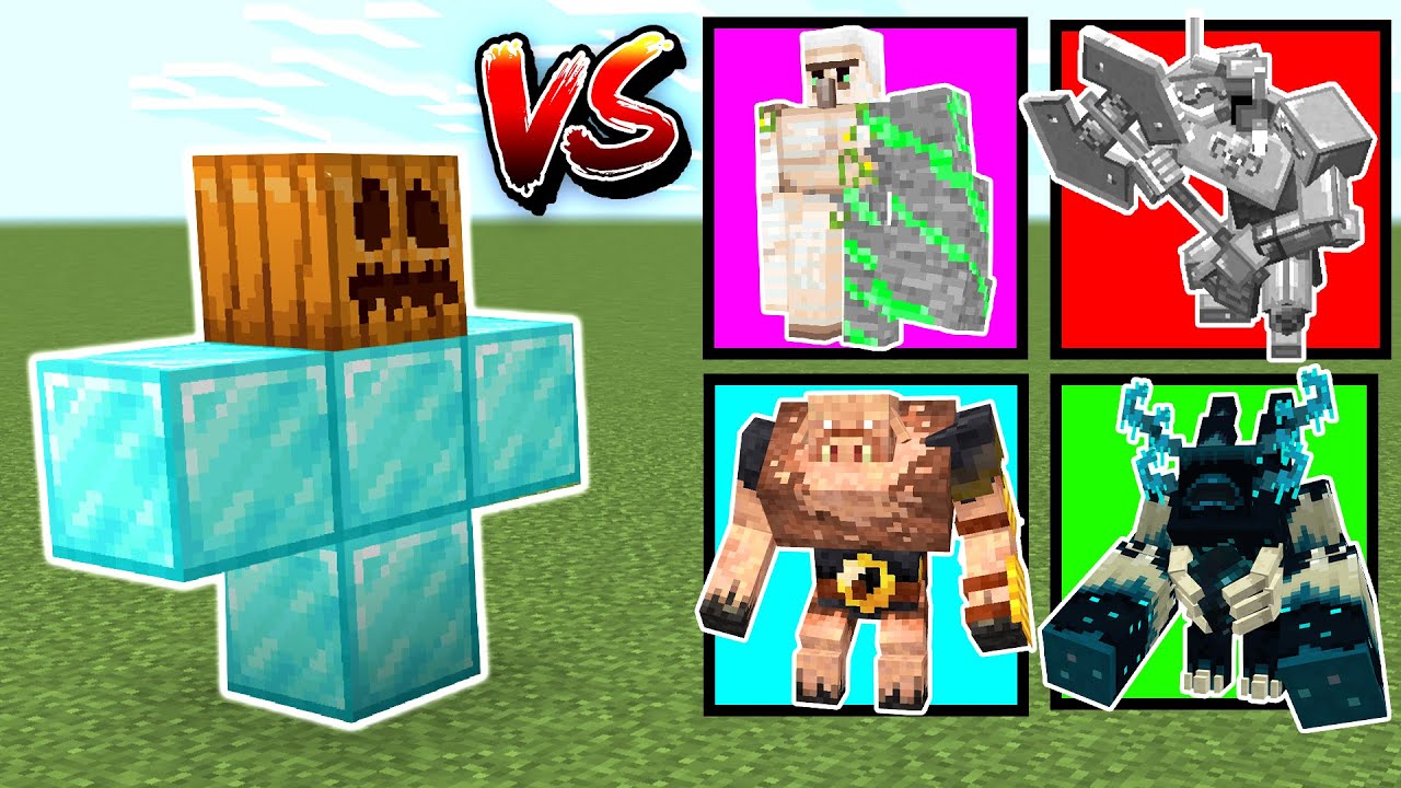 The DIAMOND Golem vs ALL MUTANTS - YouTube