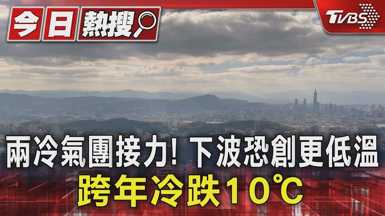 兩冷氣團接力! 下波恐創更低溫 跨年冷跌10℃｜TVBS新聞 @TVBSNEWS01│TVBS新聞網