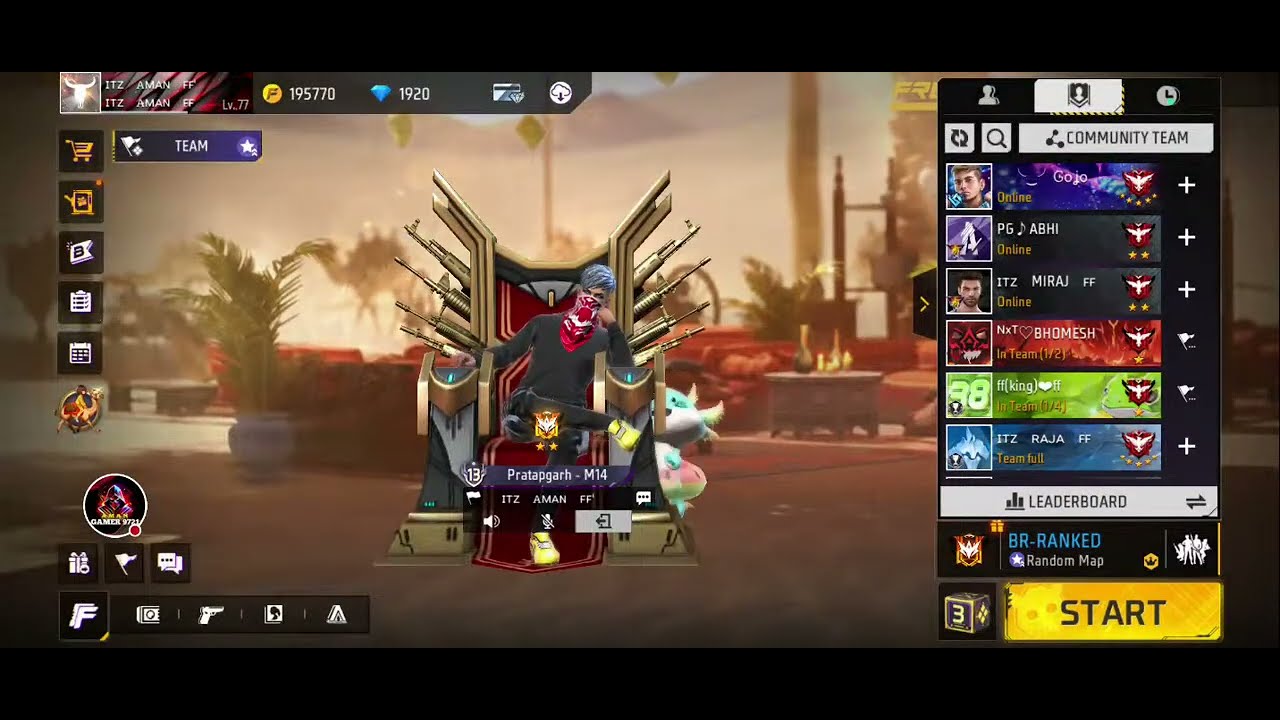 Free fire live custom Room ff PART-225 - YouTube