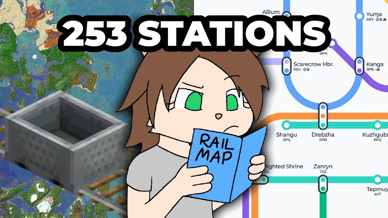 A Song about Every Train Station on our Minecraft Server - YouTube