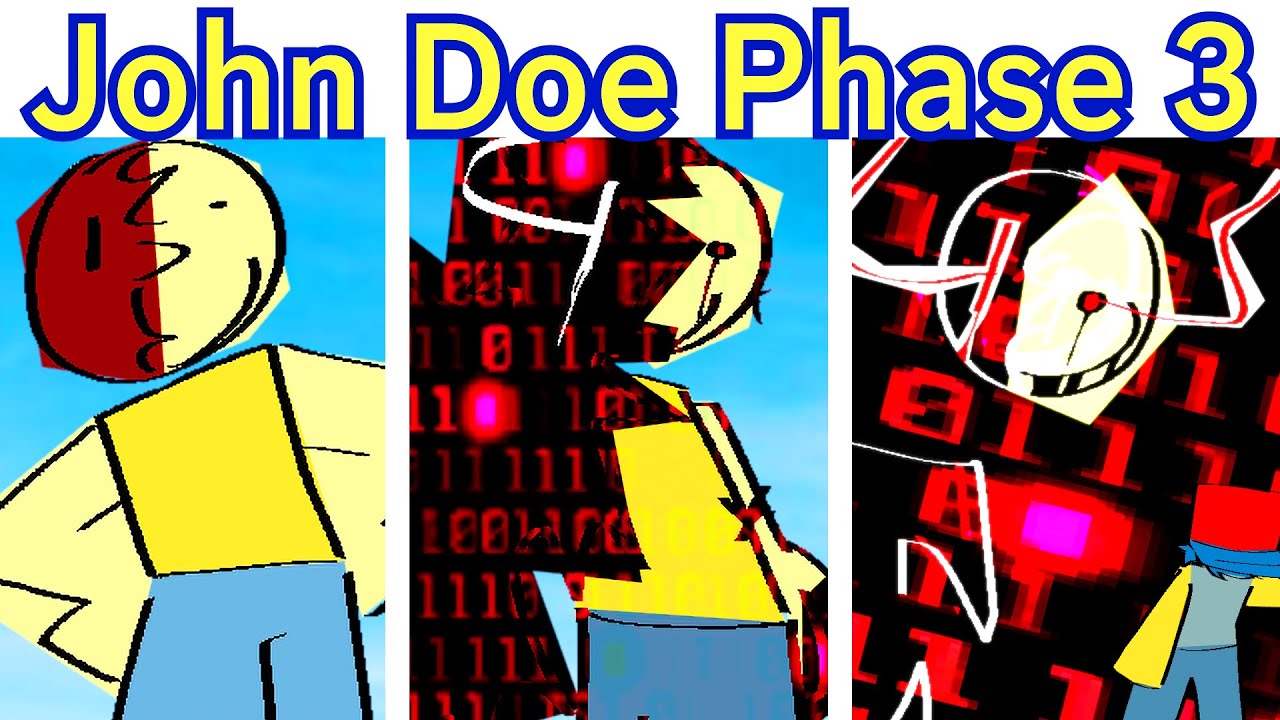 FNF Vs JOHN DOE 3 PHASES (Through Robloxia's Multiverse - Demo 1) - YouTube