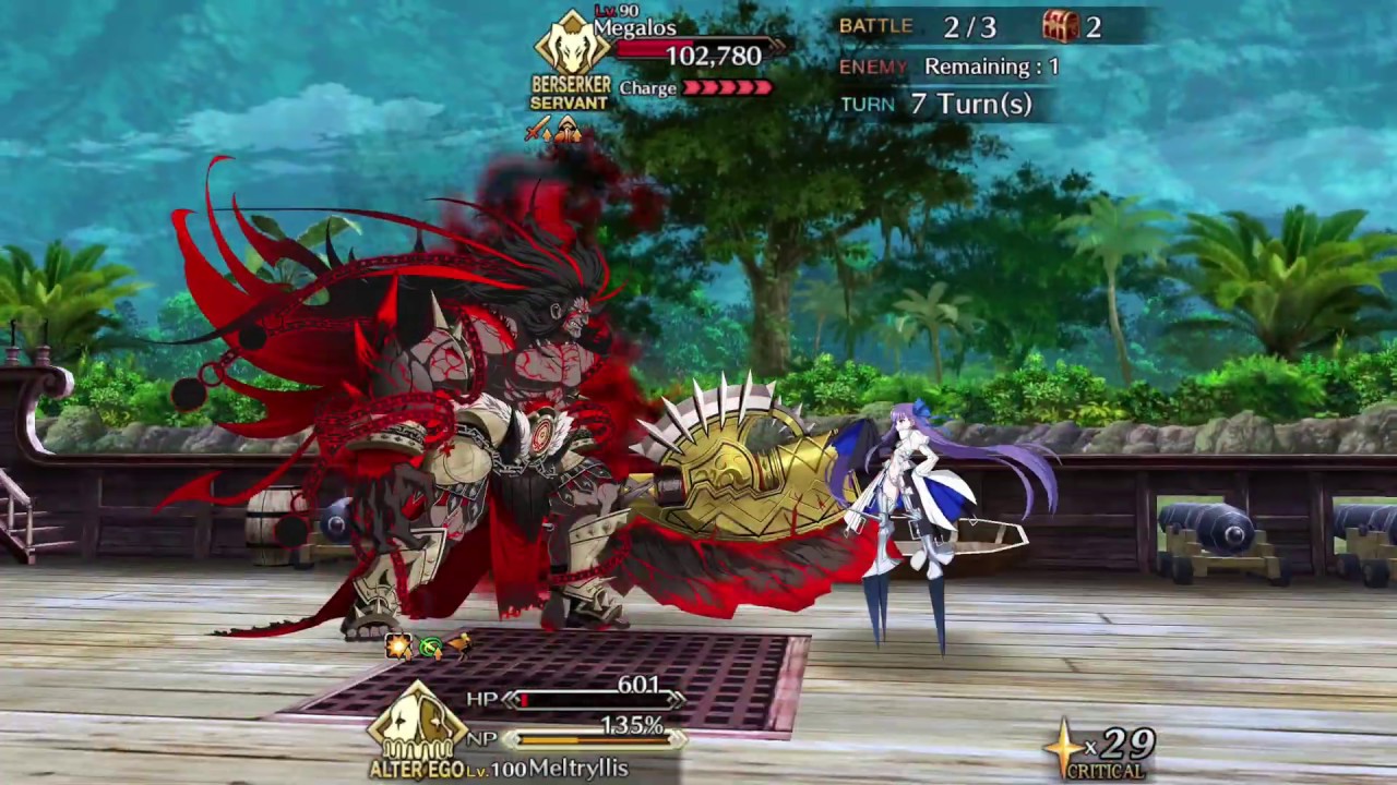 [FGO-NA] Agartha - Meltryllis vs 12 Megalos hp bars and a Penth - YouTube