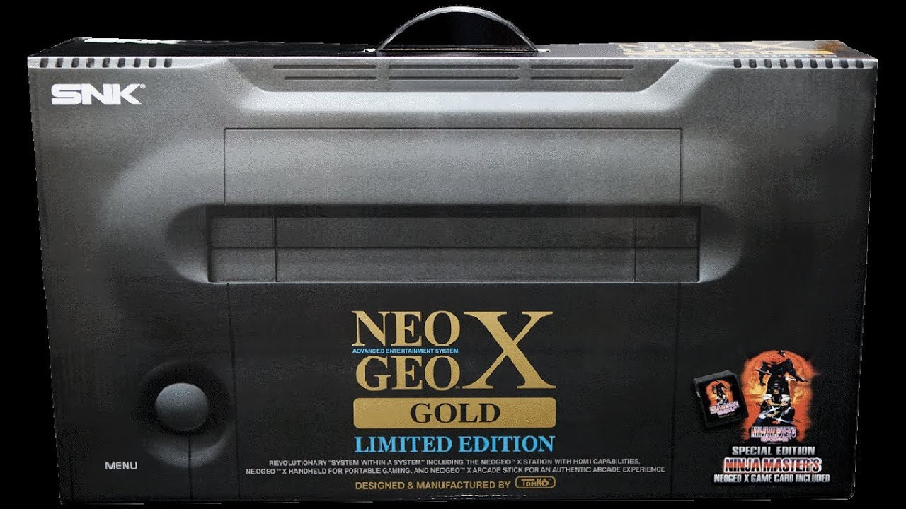 Neo Geo X Gold Limited Edition - Unboxing {GERMAN} - YouTube