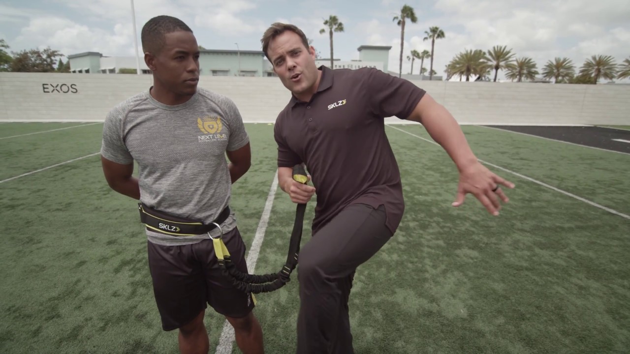 SKLZ Acceleration Trainer: Crossover With Release Drill - YouTube
