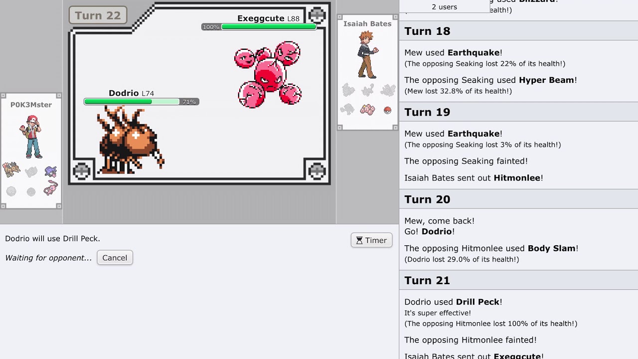 Pokémon Showdown Episode 1 GEN 1 Random Battle - YouTube