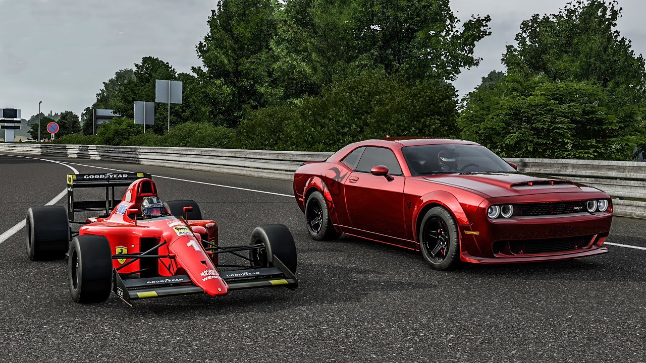 Forza 7 Drag race: Ferrari F1 vs Dodge Demon (1200 hp) - YouTube