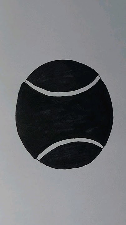How To Draw A Tennis Ball 🎾 - YouTube