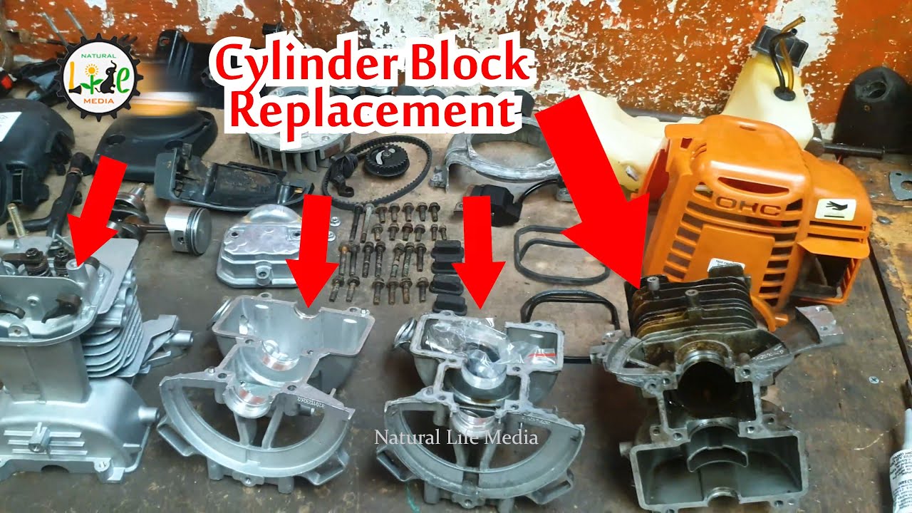 Complete Assembling of a GX35 Engine - 4 Stroke Sprayer Engine ...