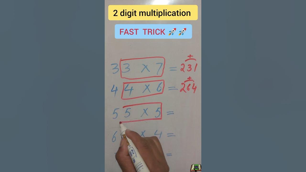 2 digits fast multiplication Trick #maths #mathstricks #mathematics - YouTube