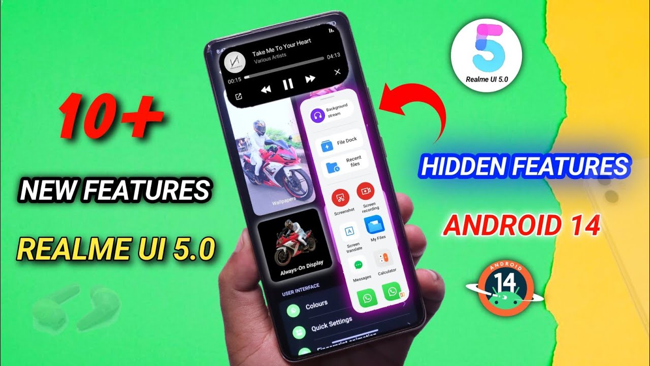 Realme UI 5.0 10+ New Update Features (Android 14) | Realme UI 5.0 New ...
