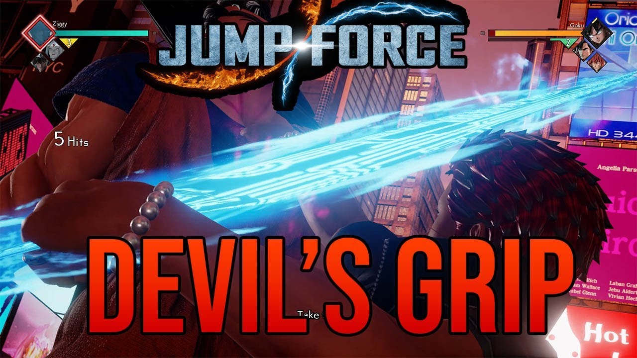 Jump Force - CaC Build Devil's Grip - YouTube
