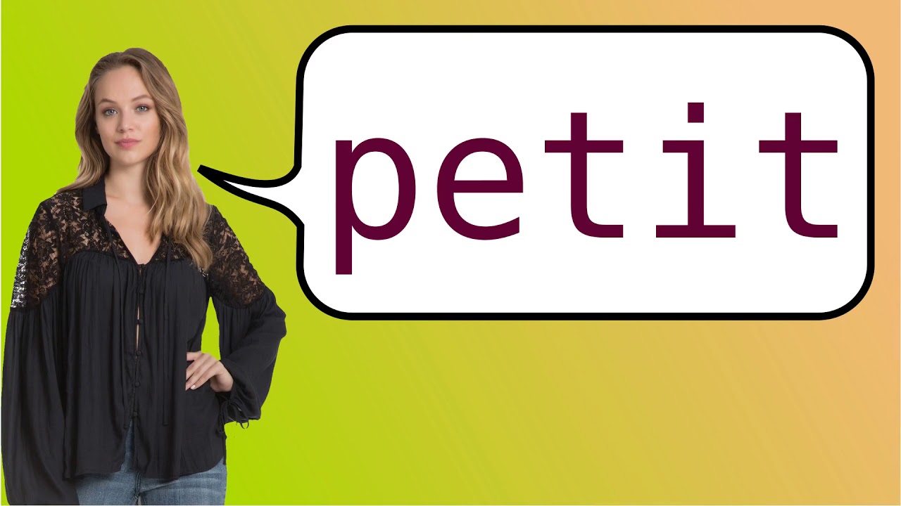 How to say 'small' in French? - YouTube