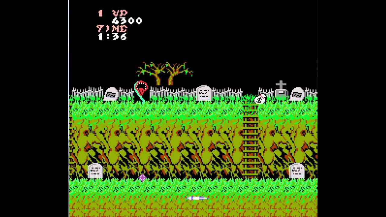 Video Game Deaths: Ghosts 'n Goblins (NES) (Death Animation/Game Over ...