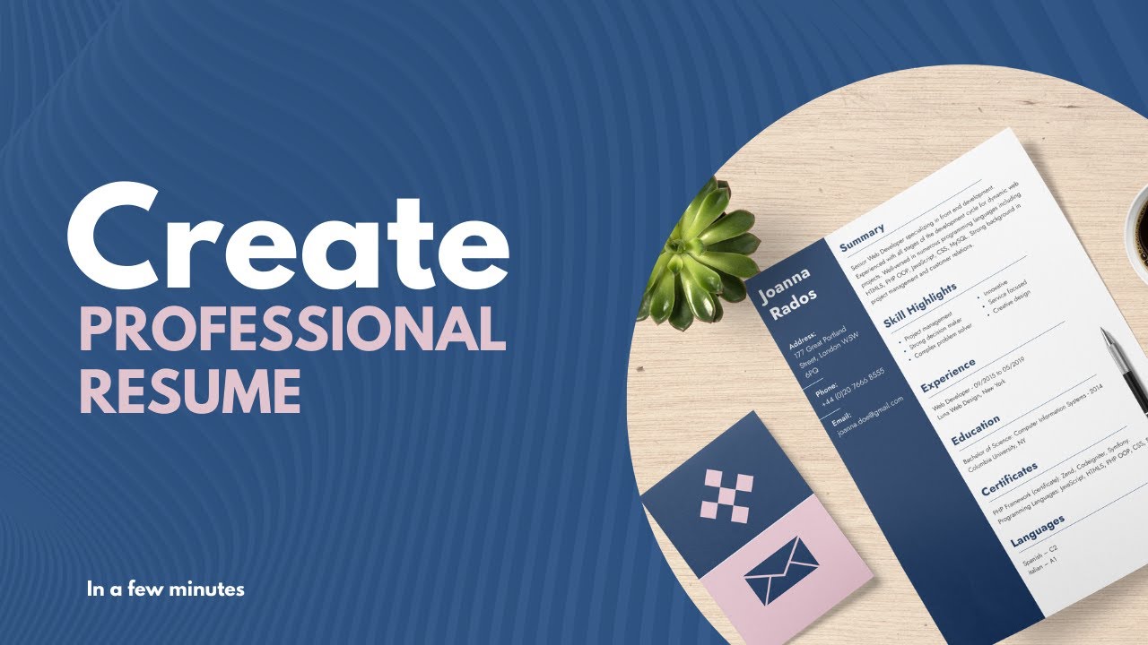 How to Create a Professional Resume | Step-by-Step Tutorial - YouTube