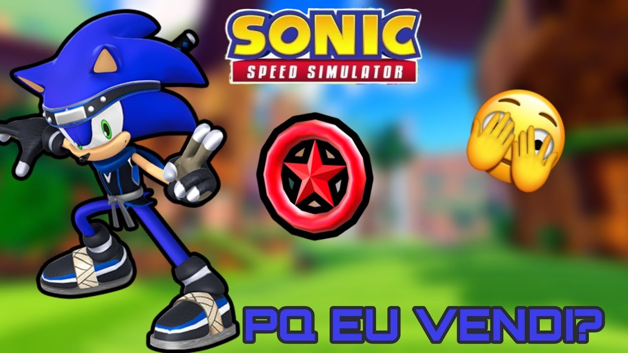 Por que EU VENDI o Ninja Sonic Maskless no Sonic Speed Simulator Reborn ...