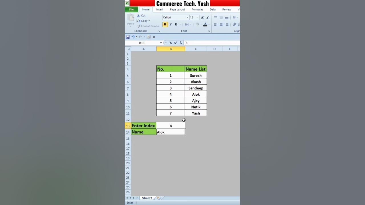 Trendingshorts Yashmaheshwari Commercetech Sscchsl Ssccgl Excel Yash Exceltricks