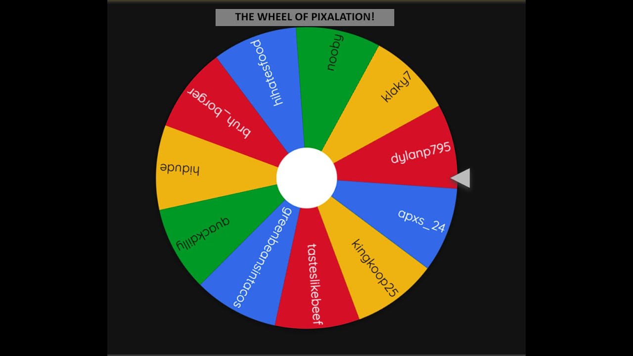 wheel of pixelation pt nooby - YouTube