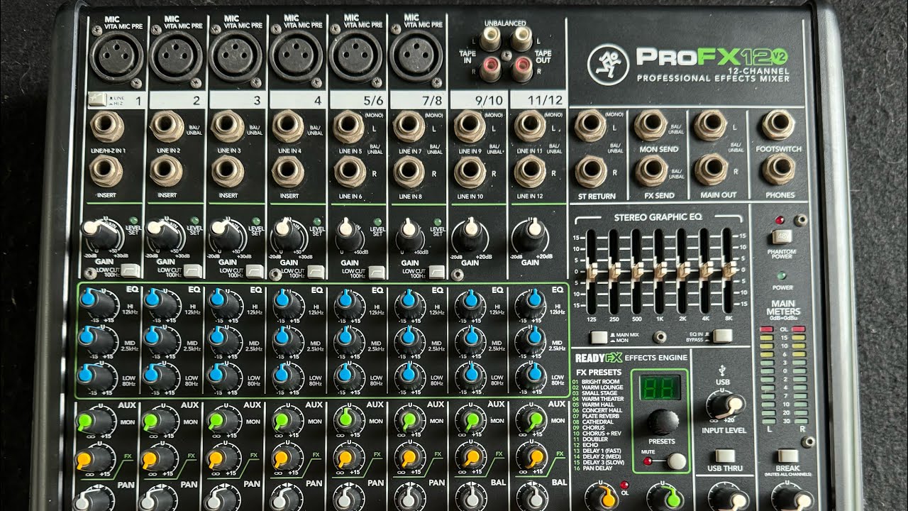 ซ่อมมิก Mackie pro fx12 - YouTube