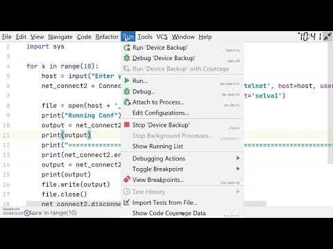 Device Backup using Netmiko - YouTube