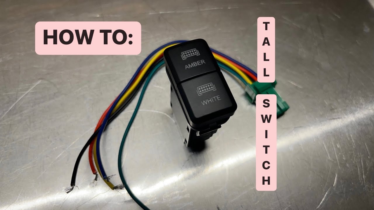 HOW TO: Wire a Cali Raised LED dual function switch - TALL SWITCH - YouTube