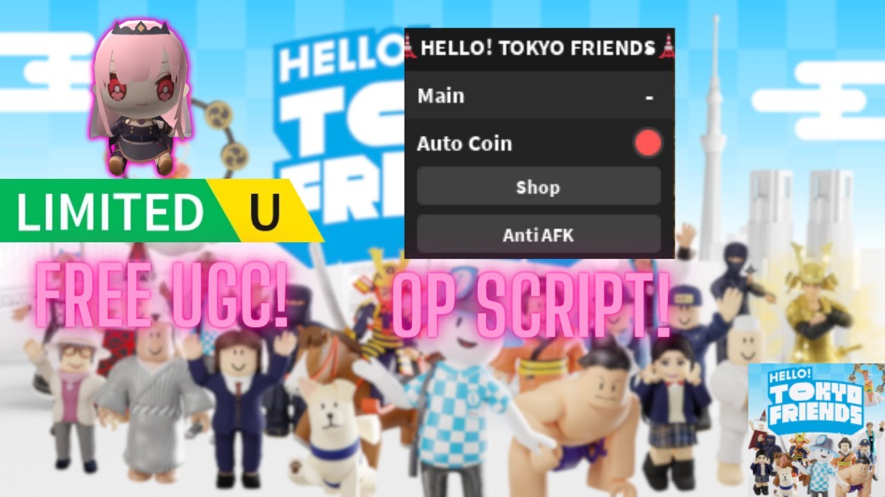 [FREE UGC] HELLO! TOKYO FRIENDS OP SCRIPT (AUTO COLLECT ) - YouTube