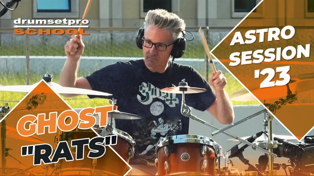 DRUMSETPRO ASTRO SESSION '23 - GHOST "RATS" DRUM COVER - YouTube