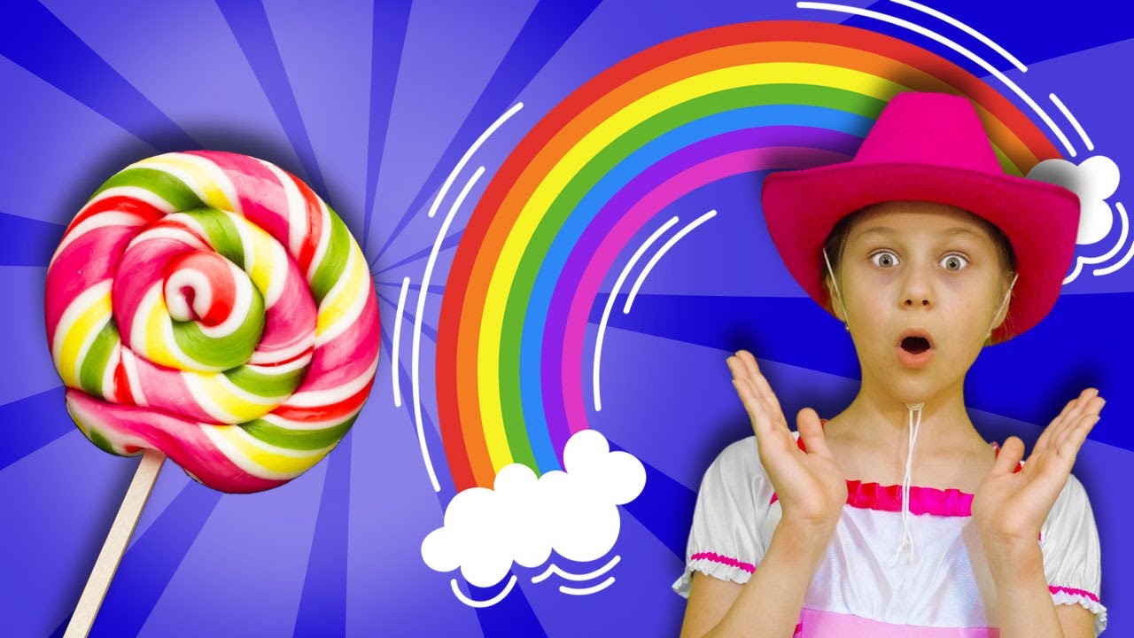 My rainbow lollipop & MORE | Am nom Leon Kids Funny Songs - YouTube