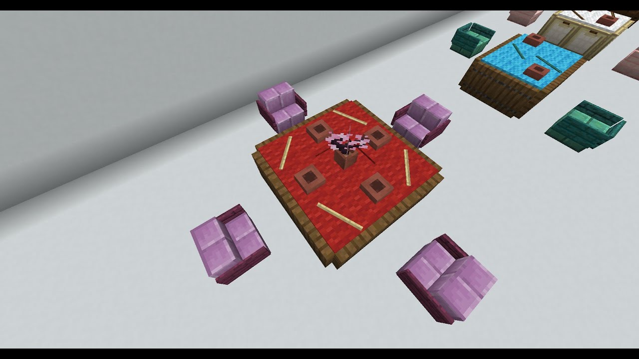How to create tables with plates on Minecraft - YouTube