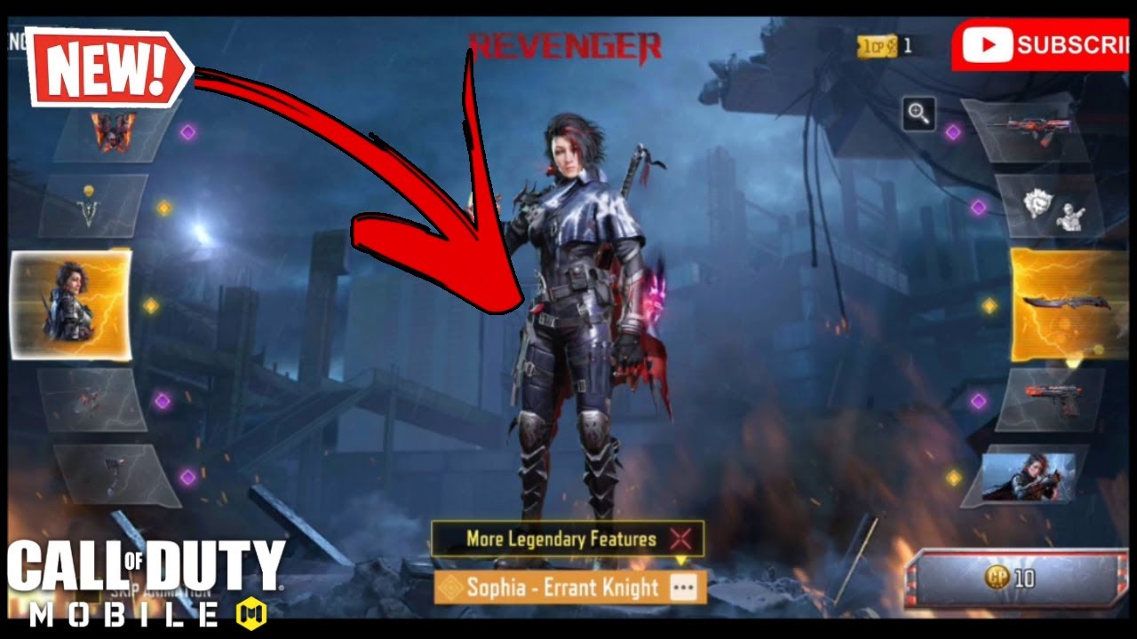 Revenger Draw CODM | Legendary Sophia Errant Knight | Legendary ...