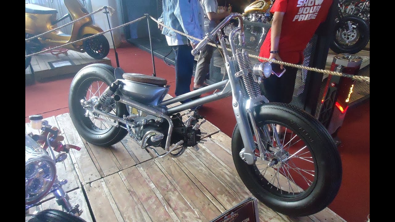Choppy Cub Bobber Springer Custom Basic Astrea Grand - YouTube