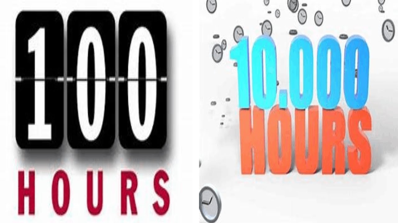 100 vs 10,000 Hours For Mastery - YouTube