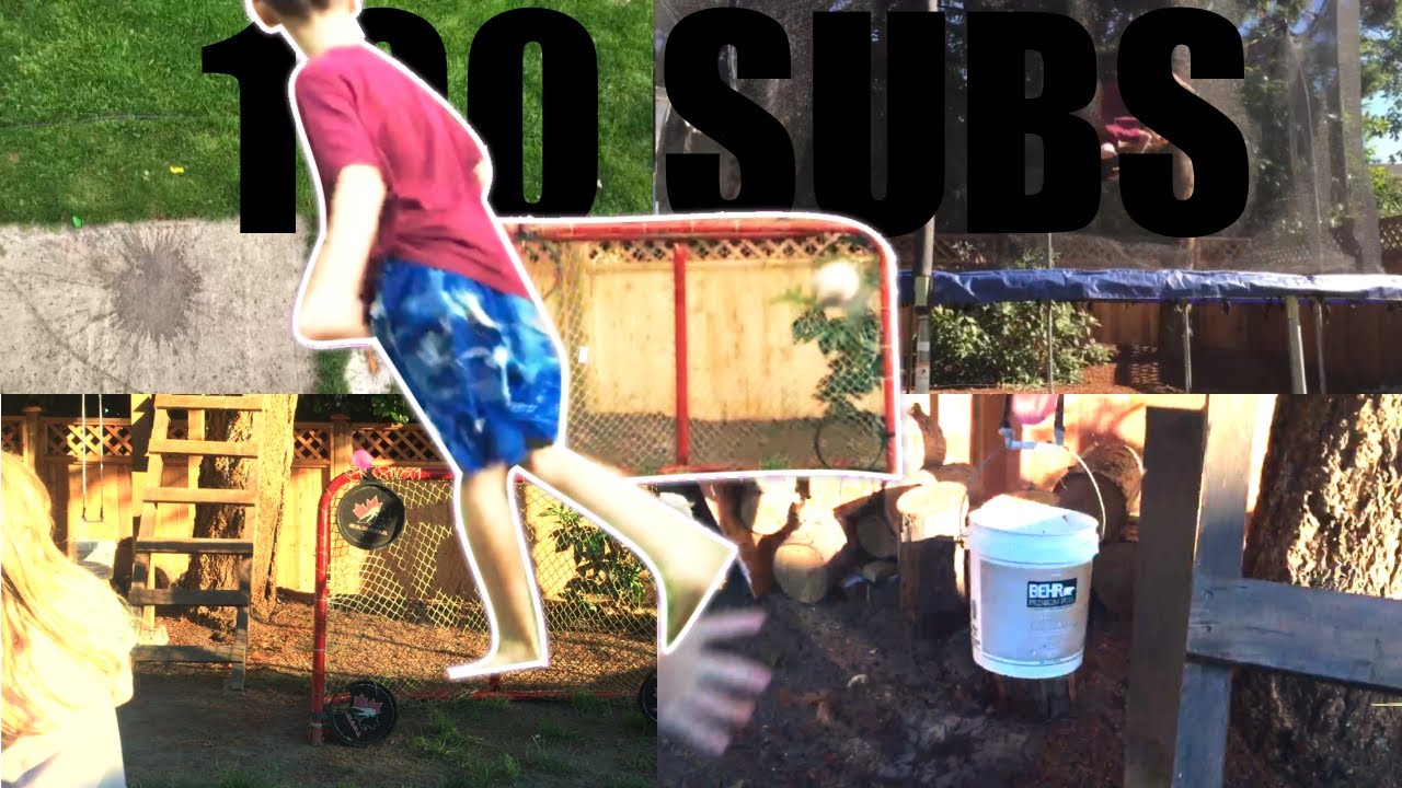 The 100 water balloon obstacle course (100 subscriber special) - YouTube