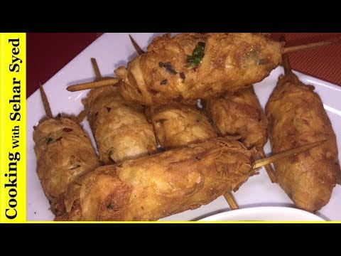 Crispy Chicken Kabab Roll With Samosa Crunch//Ramadan Special chicken ...