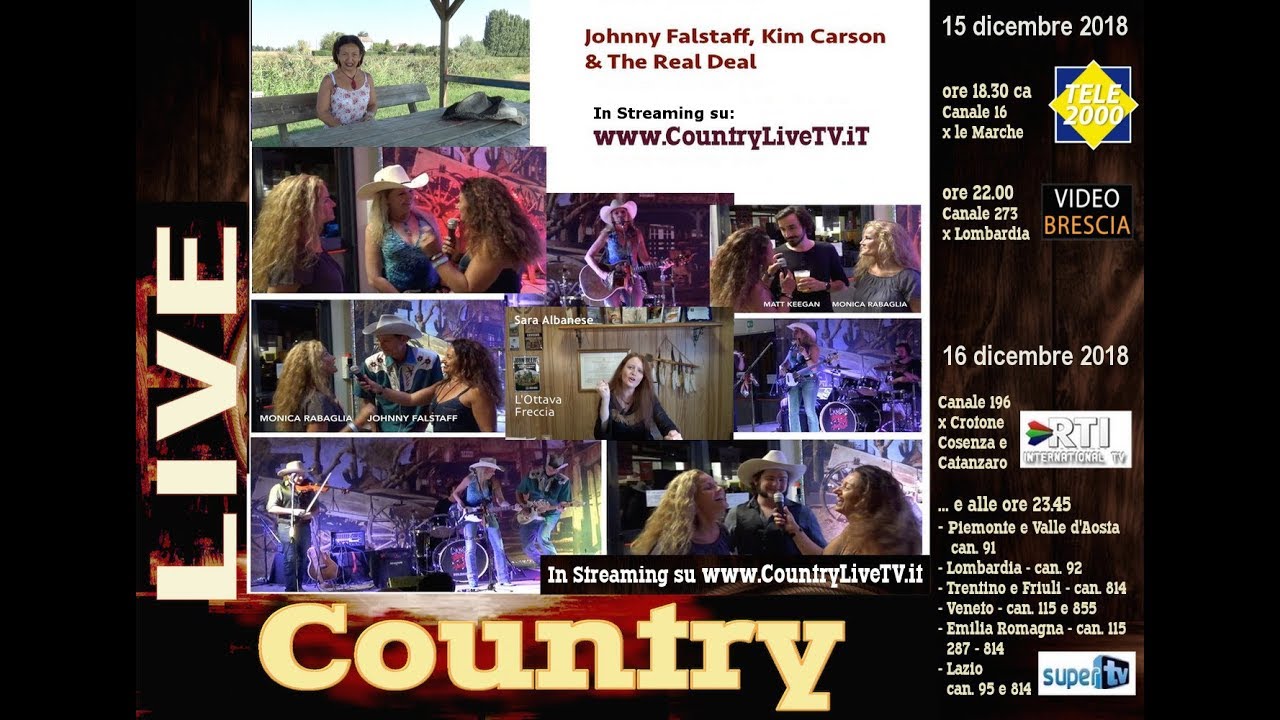 Country Live puntata TV 53-41 2018 | Johnny Falstaff Kim Karson & the ...